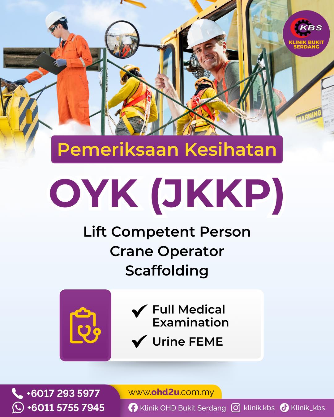 Medical Check Up Kerja Untuk Pekerjaan Berisiko Tinggi (Senarai Lengkap ...